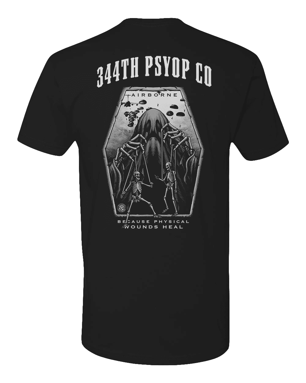 T100: "PSYOP Ghosts" Classic Cotton T-shirt (US Army, 344th PSYOP Co ...