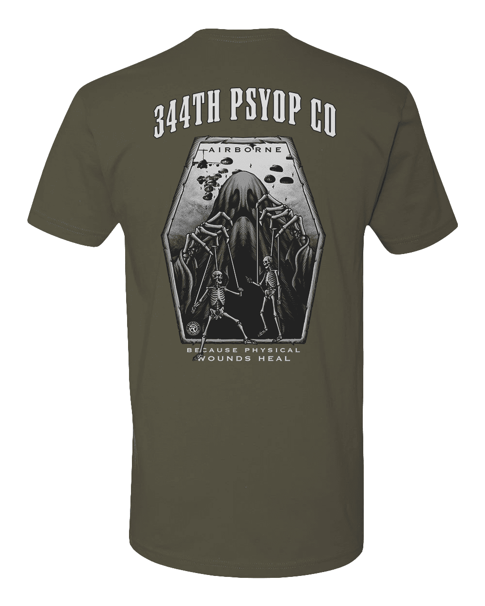 T100: "PSYOP Ghosts" Classic Cotton T-shirt (US Army, 344th PSYOP Co ...