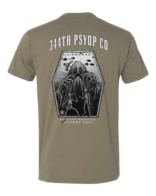 T100: "PSYOP Ghosts" Classic Cotton T-shirt (US Army, 344th PSYOP Co ...