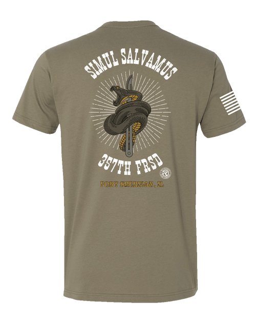 T100: "Simul Salvamus" Classic Cotton T-shirt (US Army 357th FRSD ...